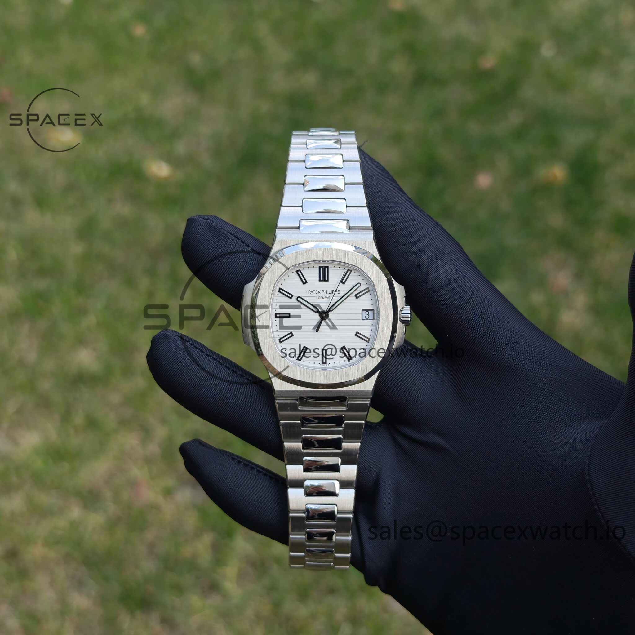 (Advanced Customization) 1: 1. Best Customization Patek Philippe 5711 White Dial, Best ...